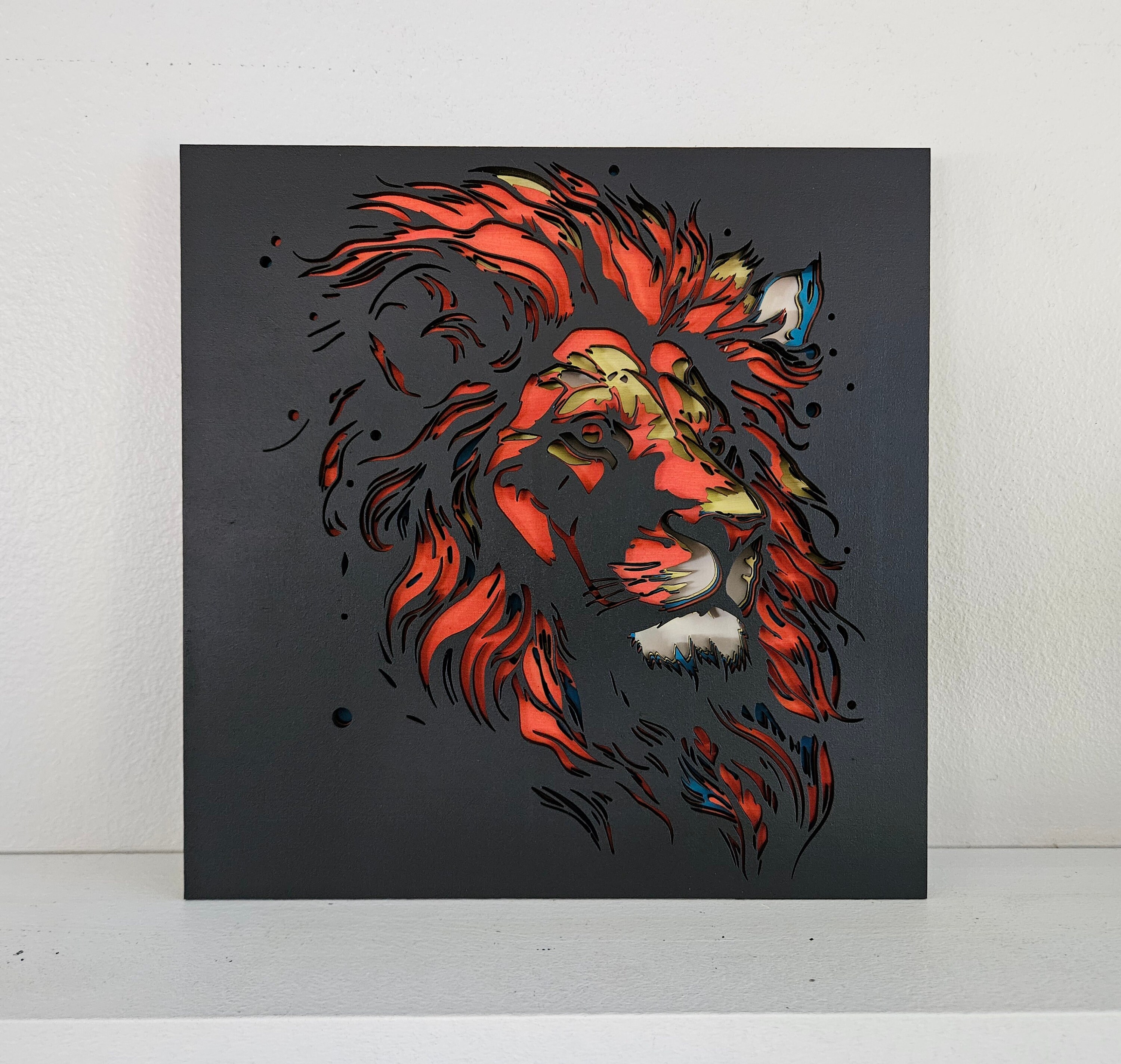 Lion Layered Wall Art - Etsy