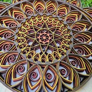 Eclipse Mandala Layered Wall Art - Etsy