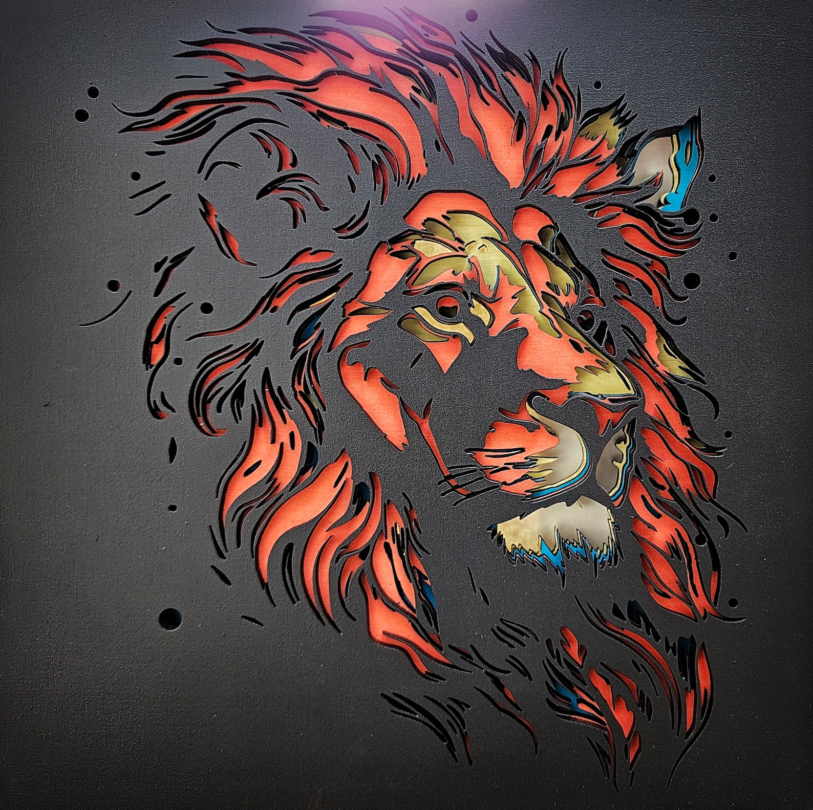 Lion Layered Wall Art - Etsy