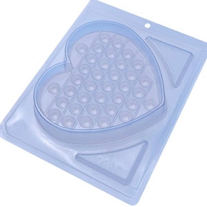 Heart Pop It, 3 Part Mold, BWB Mold, Heart Mold - Etsy