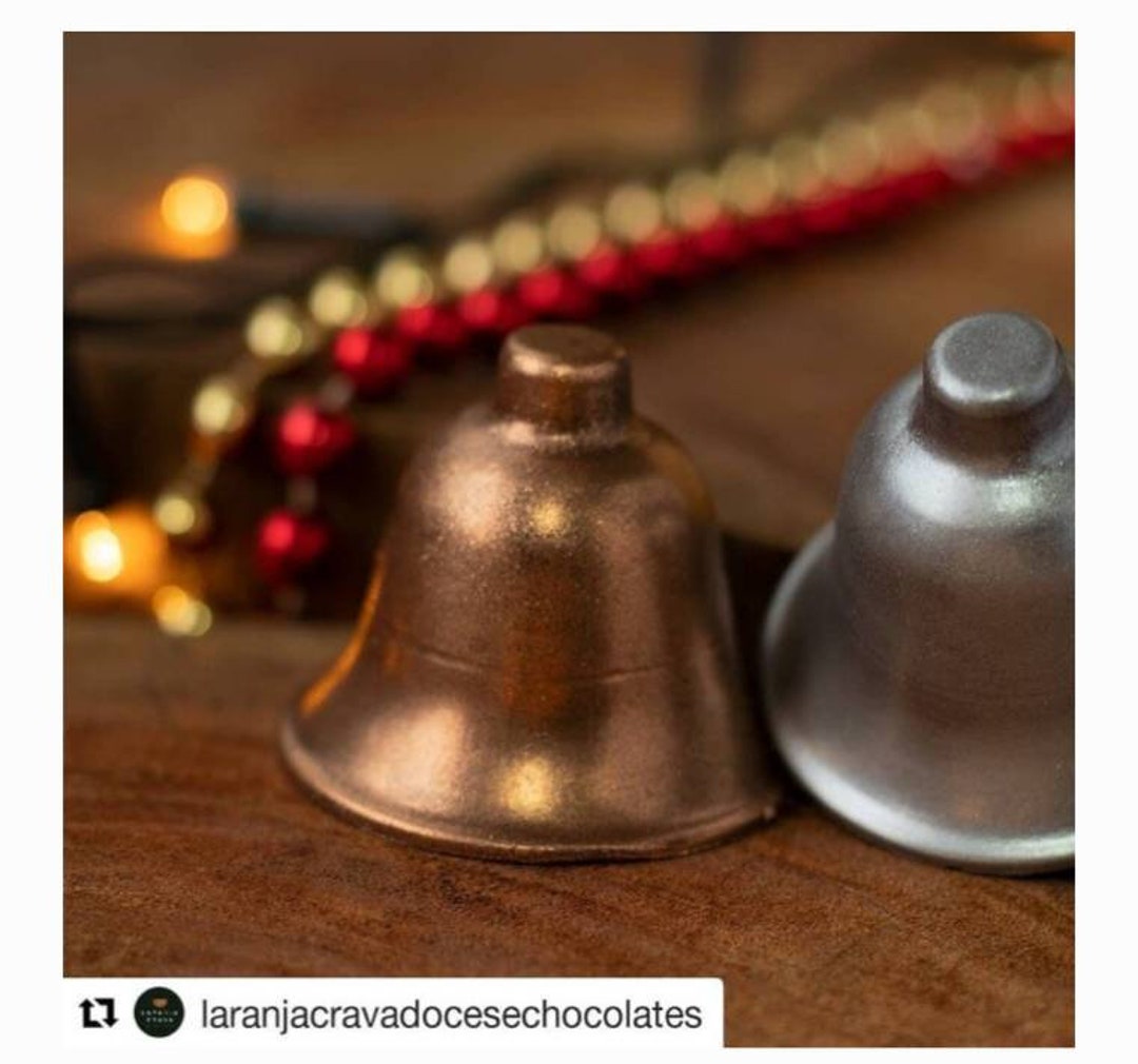 Christmas Bell Truffle, Small Hot Cocoa Bomb Size, BWB Mold, 3 Part ...