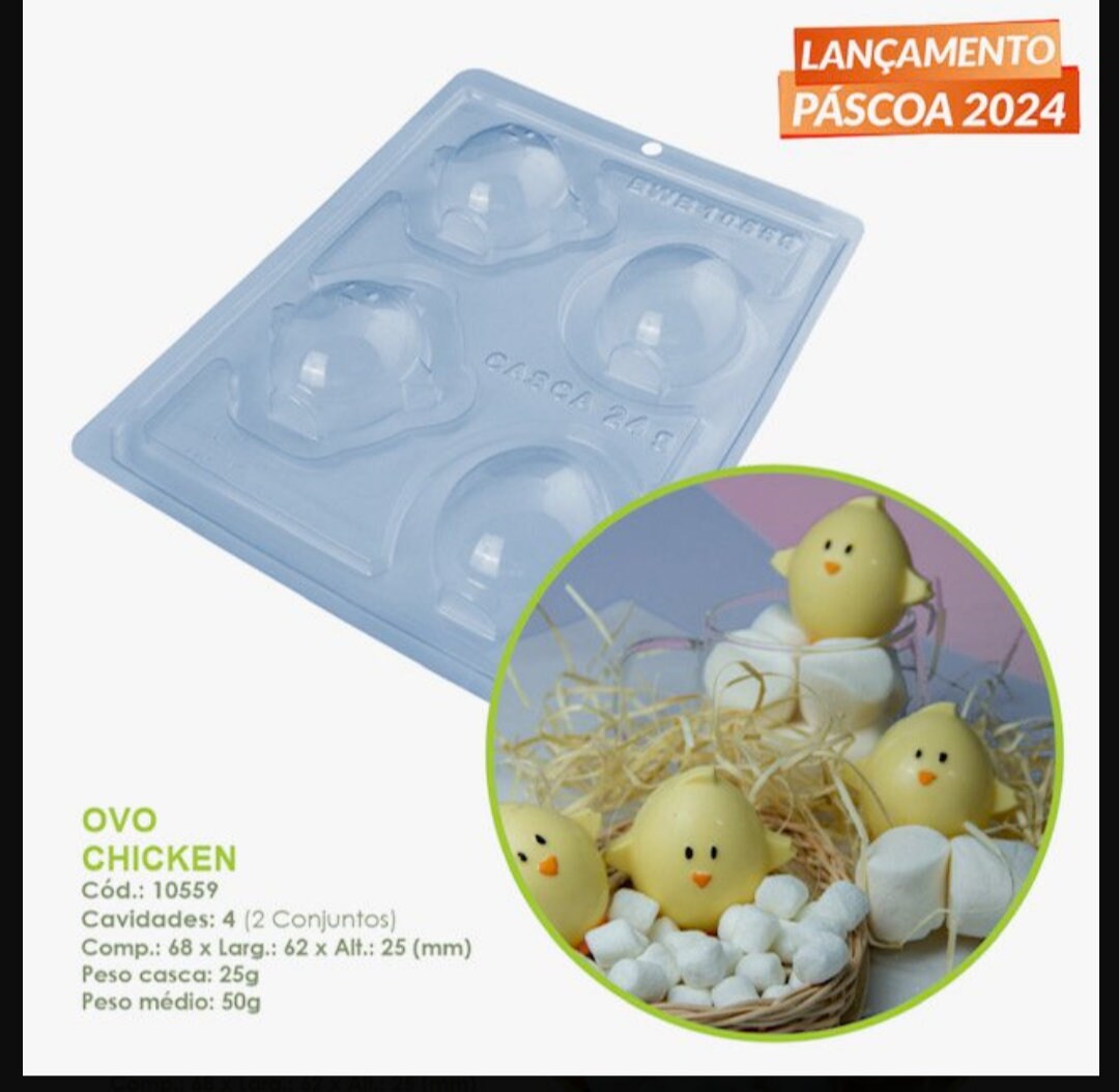 Baby Chicks Cocoa Bomb, Baby Chicks Hot Cocoa Bomb Mold, BWB Mold, 3 ...