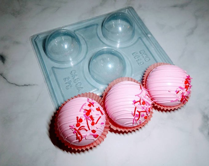 70 Mm Hot Cocoa Bomb Mold, 3 Part Mold, Sphere Mold - Etsy