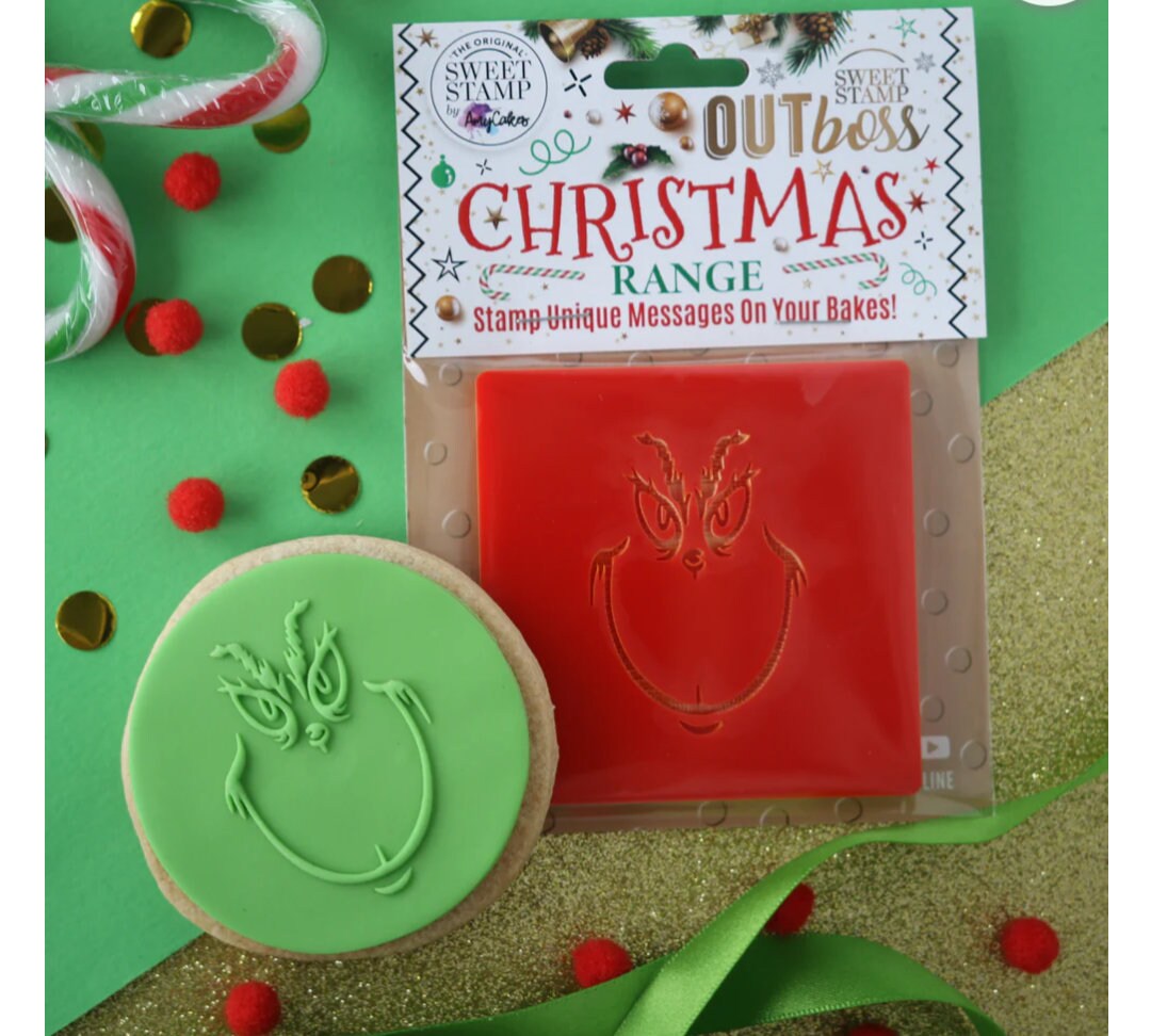 Grinch Face, Outboss Expressions From Sweet Stamp by Amy Cakes, Mini ...