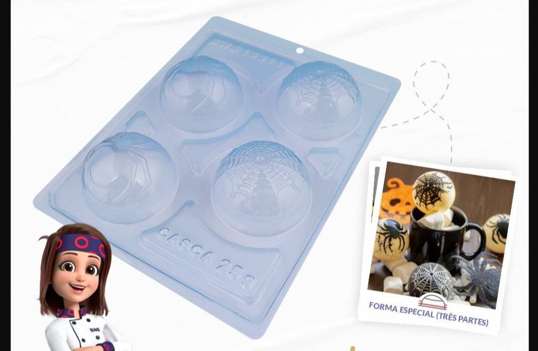 Spider Web Sphere 3 Part Mold BWB Mold Spider Mold - Etsy