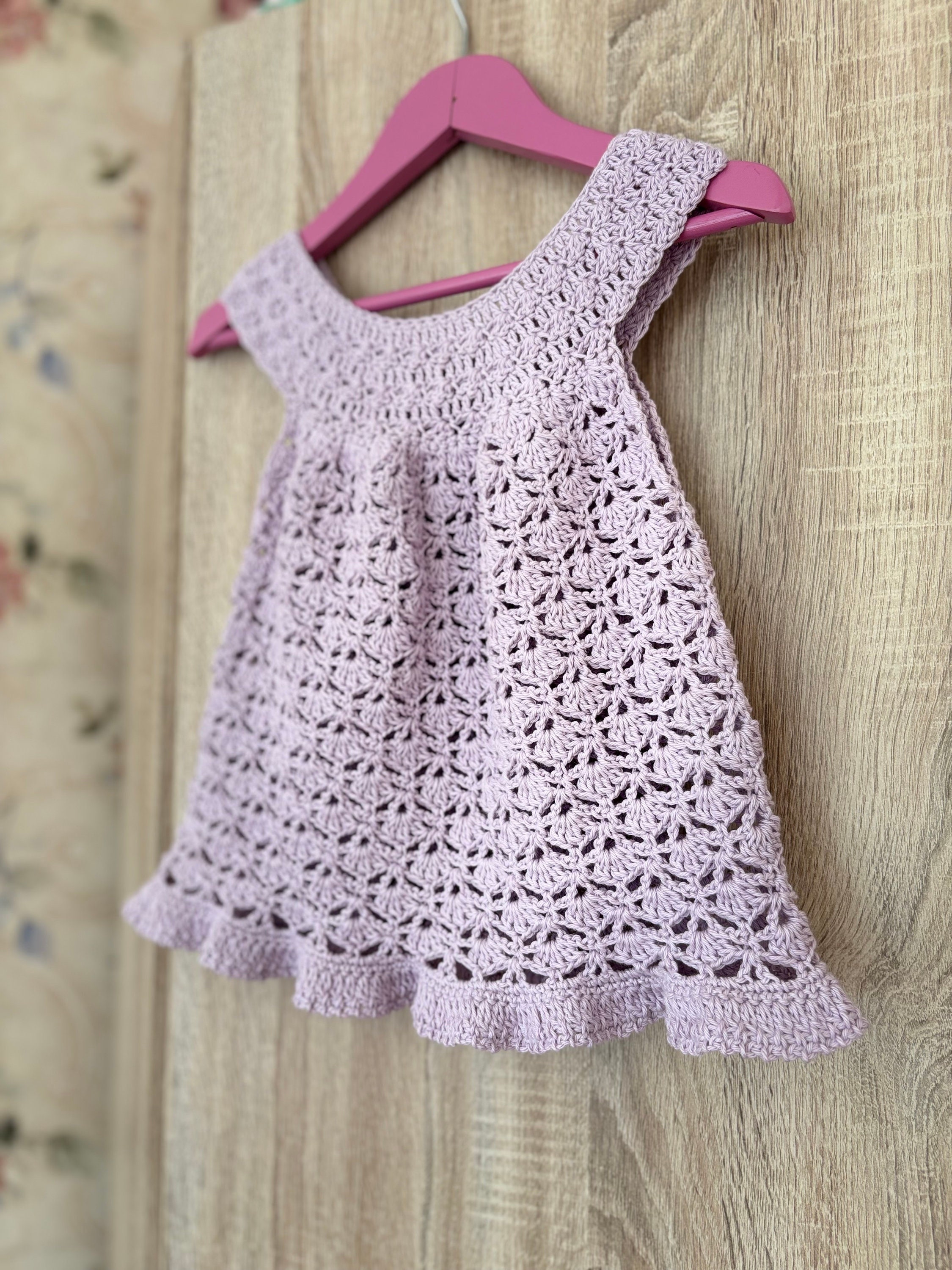 Crochet Dress Pattern – Dorothy Design, Sizes 1-8 Years (PDF Pattern ...