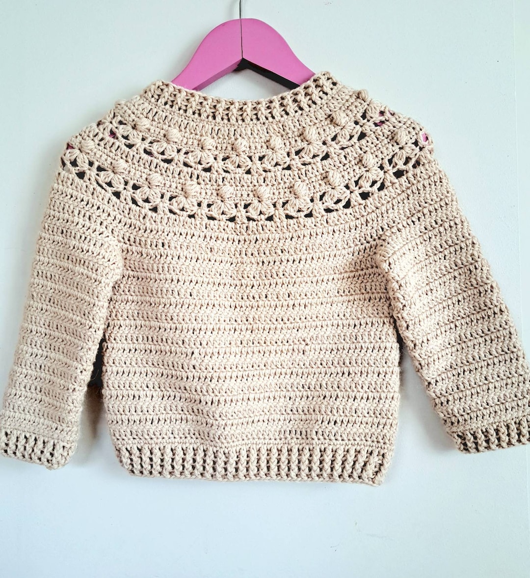 Crochet Pattern Remy Sweater, Girls Sweater Pattern, Crochet Patterns ...