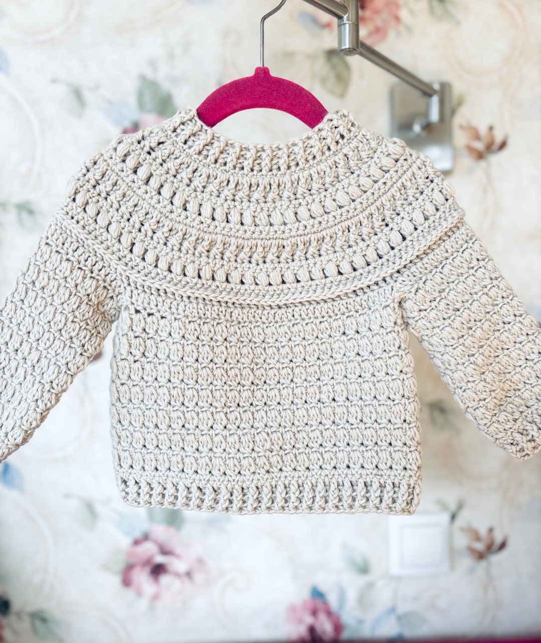 Crochet Pattern Daisy Sweater, Girls Sweater Pattern, Crochet Patterns ...