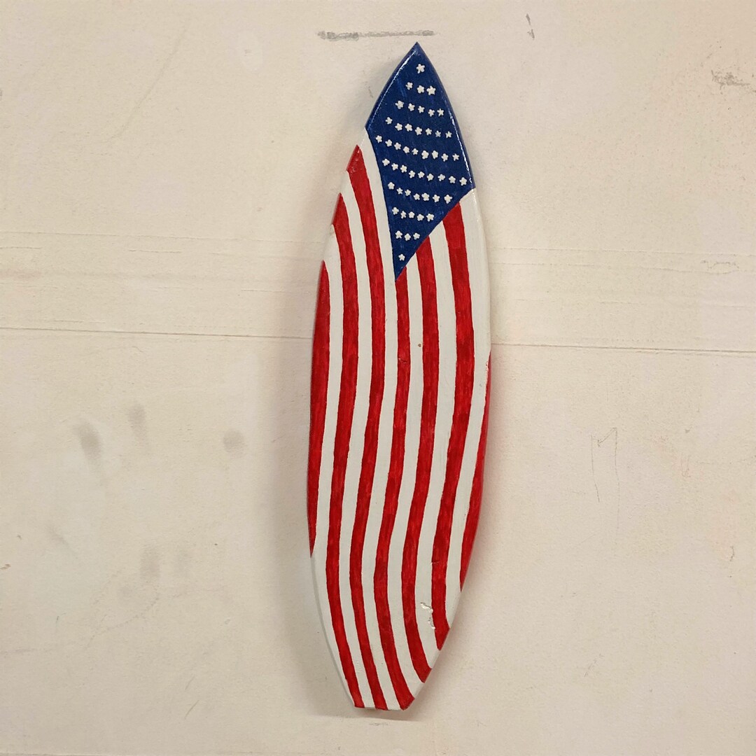 American Flag Surfboard - Etsy