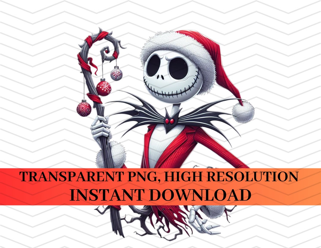 Nightmare Before Christmas Png, Jack Skellington Png, Santa Claus Jack ...