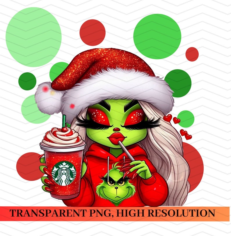 Bougie Grinch Png Cute Girl Grinch Png DTF Transfer - Etsy México
