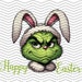 Happy Easter Grinch Png, Grinch Lovers Png, Easter Bunny Grinch ...