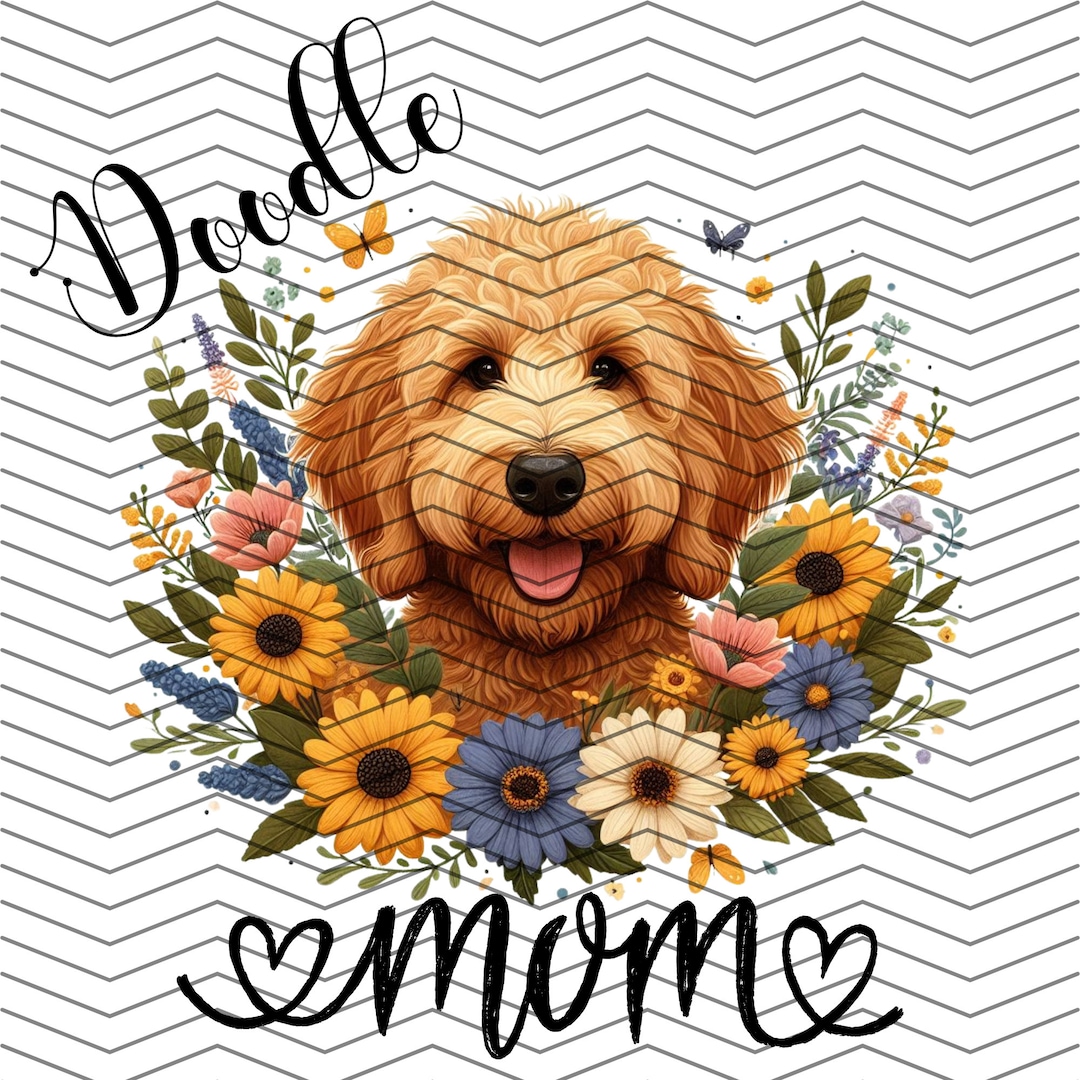 Goldendoodle Mom Life Tshirt Design Png, Cute Mom Life Png, Doodle Mom ...