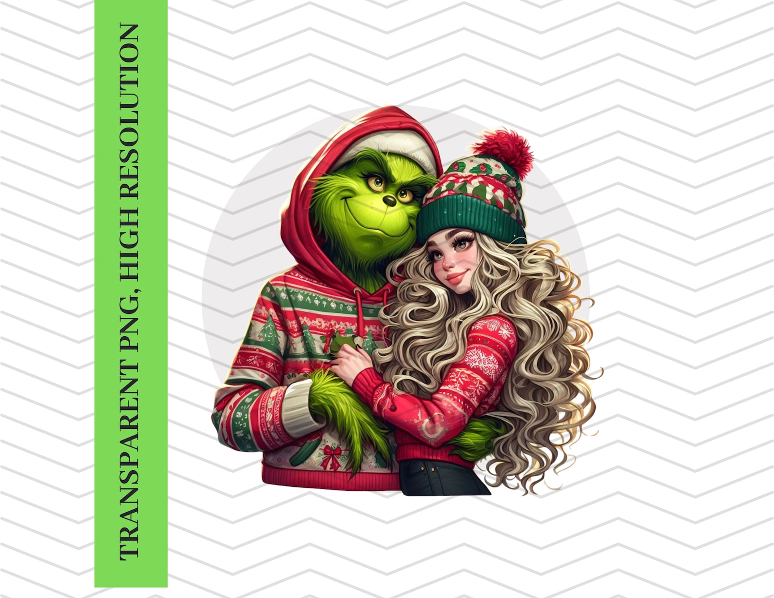 Adorable Grinch and Girl Couple, Loving Grinch, Grinch in Love, Beauty ...