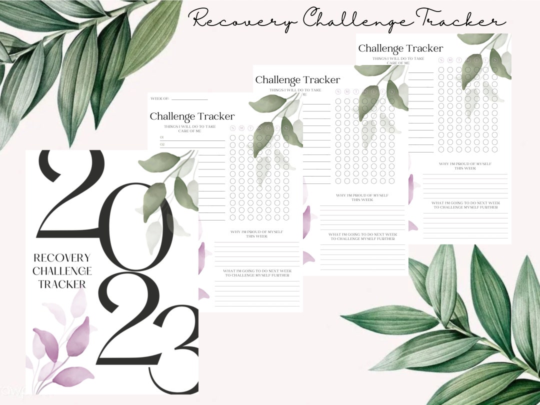 ED Recovery Challenge Tracker Journal / Anorexia Recovery / Eating ...