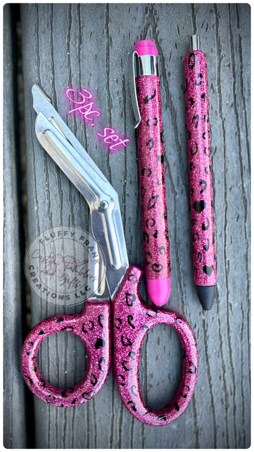 Nurse Gift | Personalized Glitter Trauma Shears, Penlight & Gel Pen Set ...