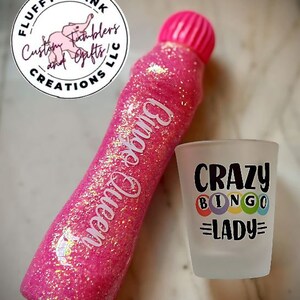 Bingo Shot Glass Bingo Dauber Bingo Tumbler Bingo Lover Bingo Gift ...