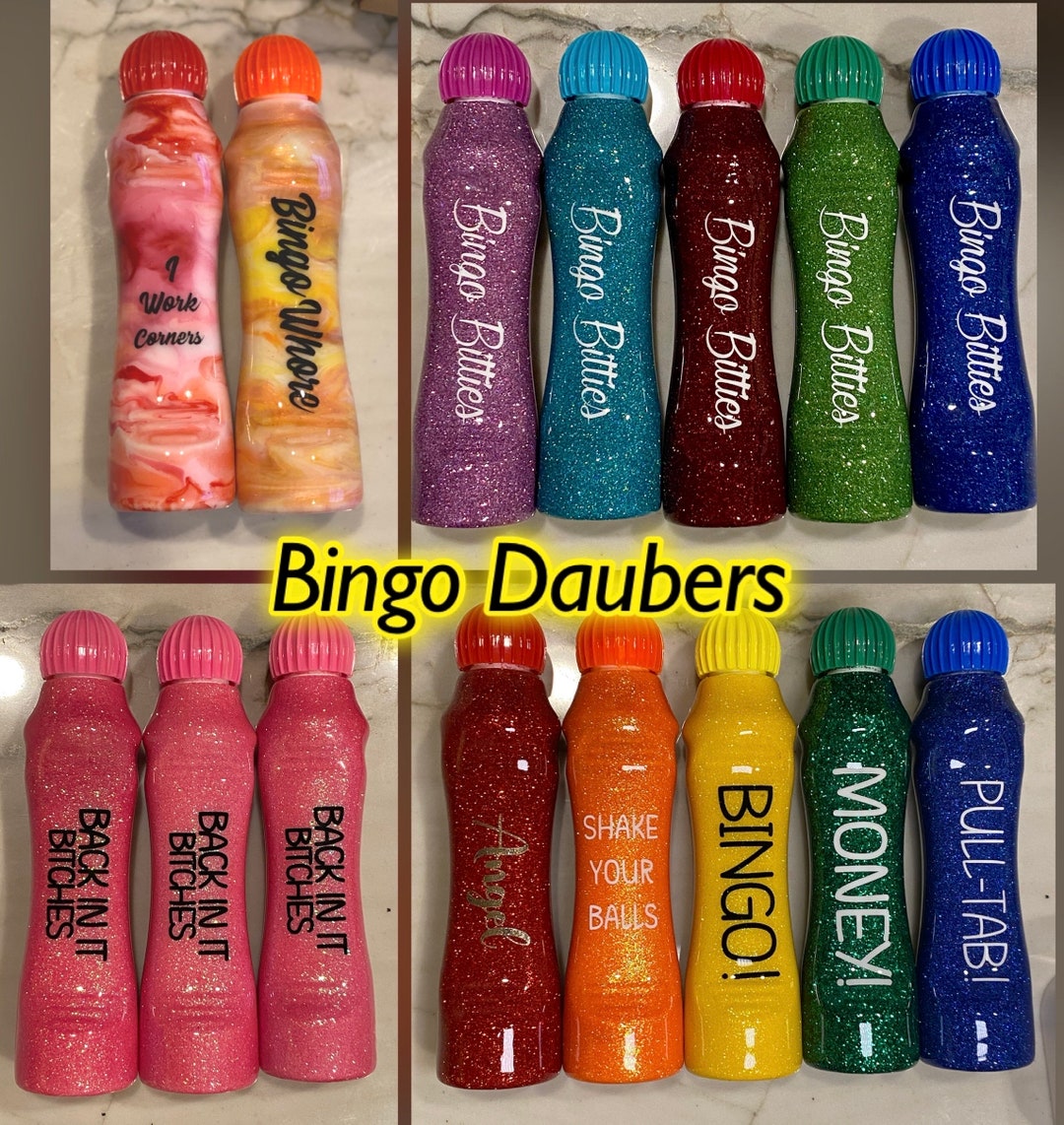Custombingo Dauber | Glitter Bingo Dauber | Bingo Junkie | Bingo Lover ...