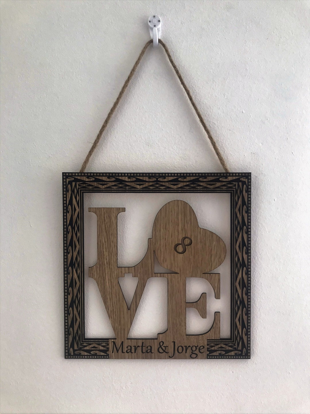 Cuadro Love vector en dxf, eps, Ai y SVG para corte laser - Etsy México