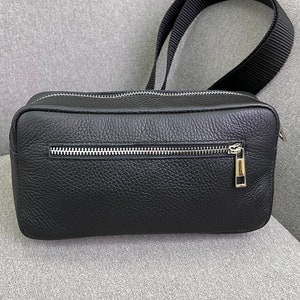 Crossbody Bag Men Black, Small Crossbody Bag, Leather Sling Bag ...