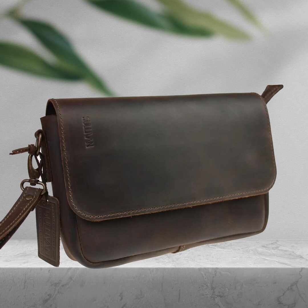 Cool Men's Clutch, Leather Clutches, Brown Leather Clutch, Small Bag ...
