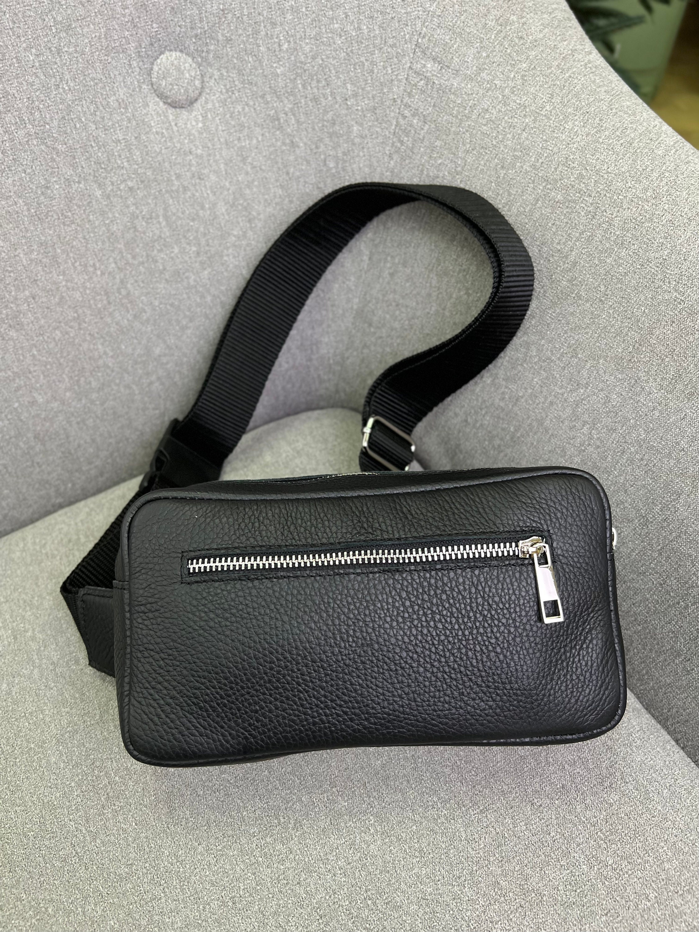 Crossbody Bag Men Black, Small Crossbody Bag, Leather Sling Bag ...