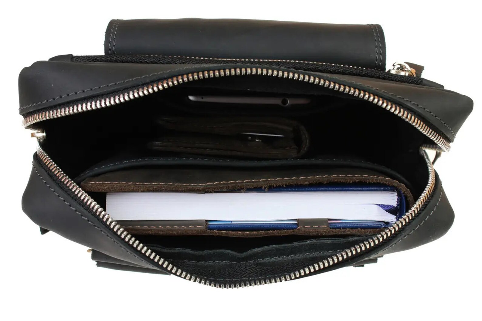 Men Leather Shoulder Bag With Handle Black, Leather Handbag, Mens ...