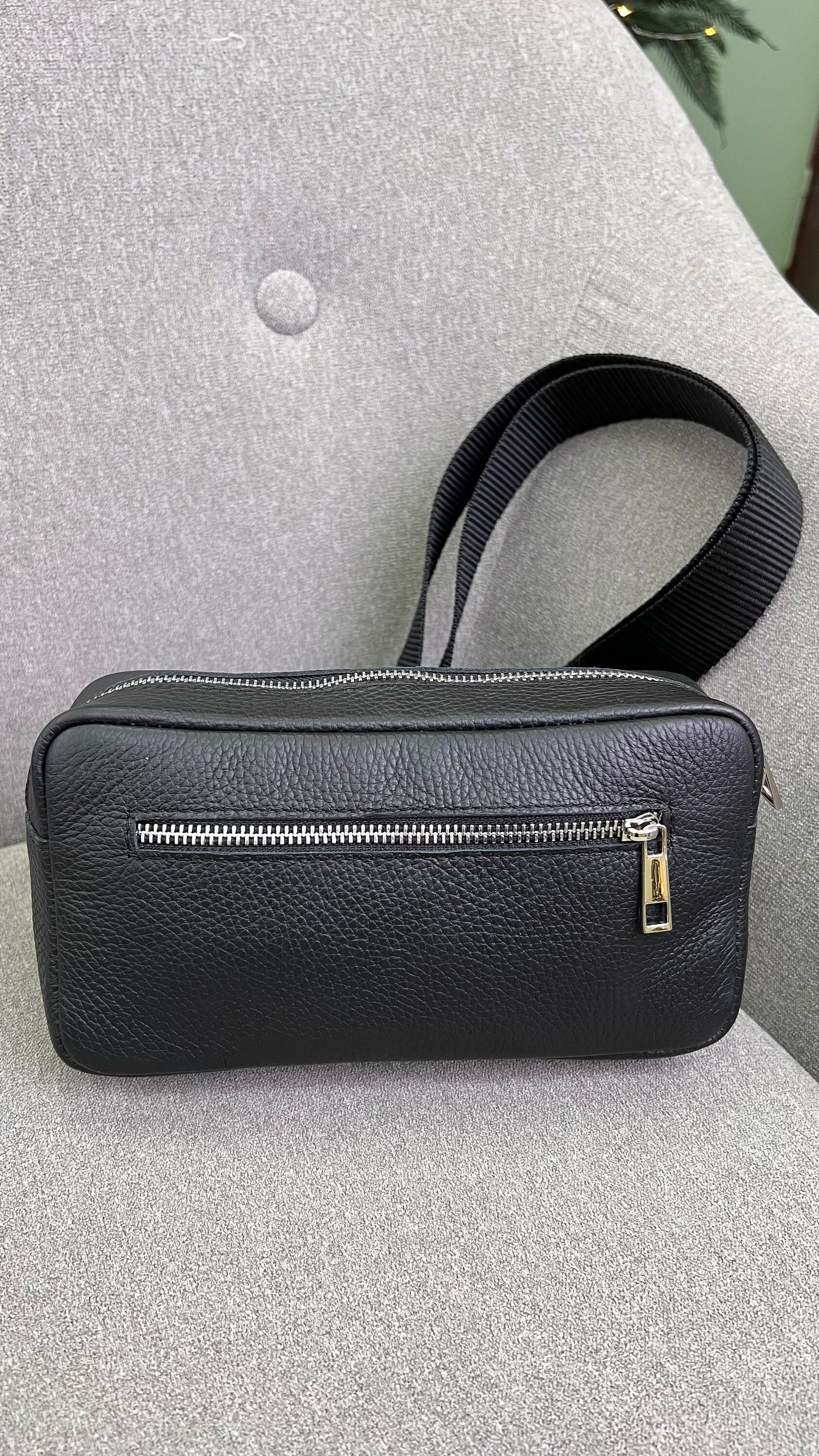 Crossbody Bag Men Black, Small Crossbody Bag, Leather Sling Bag ...