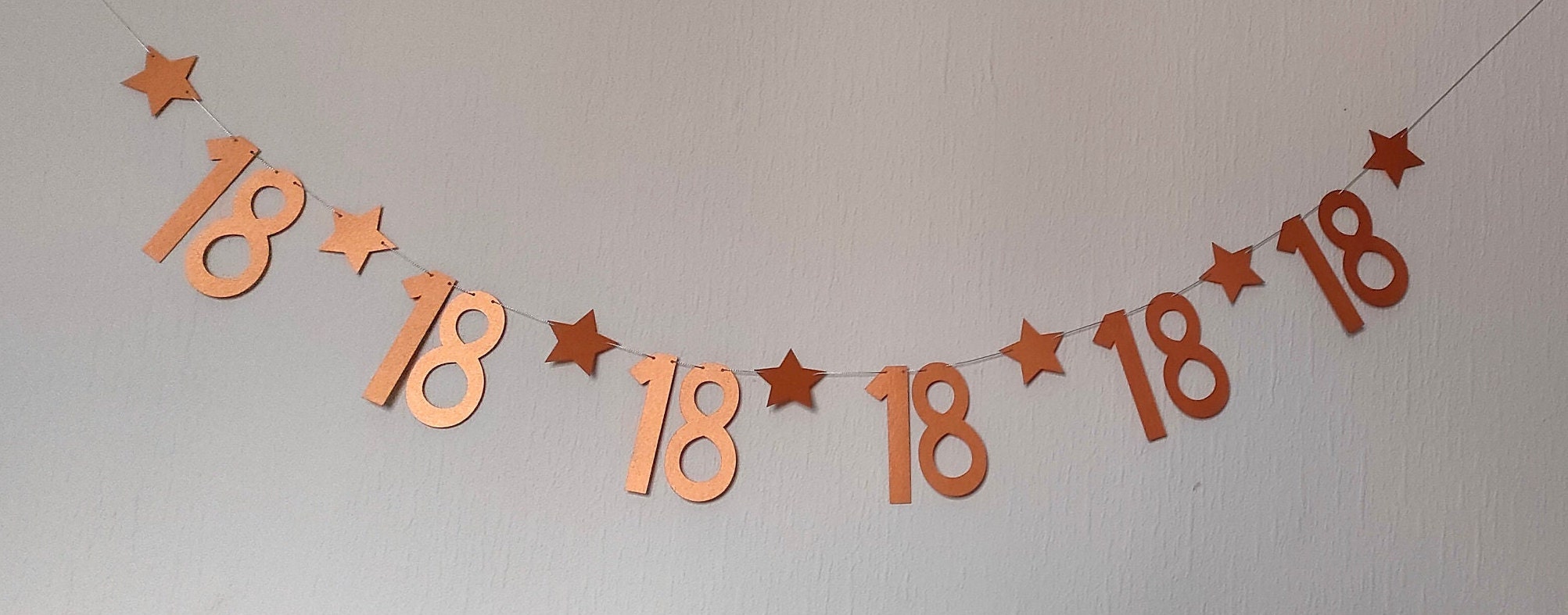 18th Birthday Party Banner (gold, Black, Red, Copper) - Etsy
