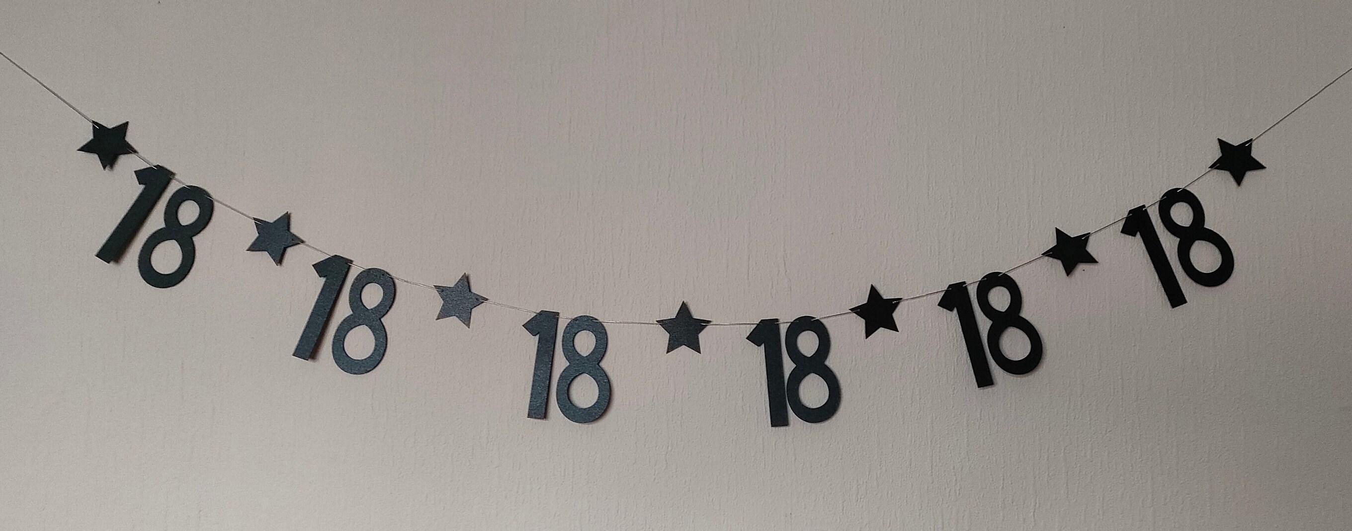 18th Birthday Party Banner (gold, Black, Red, Copper) - Etsy