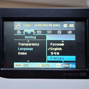 Excellent Samsung Mini-dvd Camera Recorder Vp-dx103i PAL 34x Zoom With ...