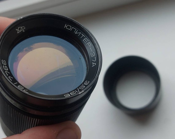 Exellent Vintage JUPITER-37A 135 Mm F/3,5 Lens Mount M42 for SLR Camera ...