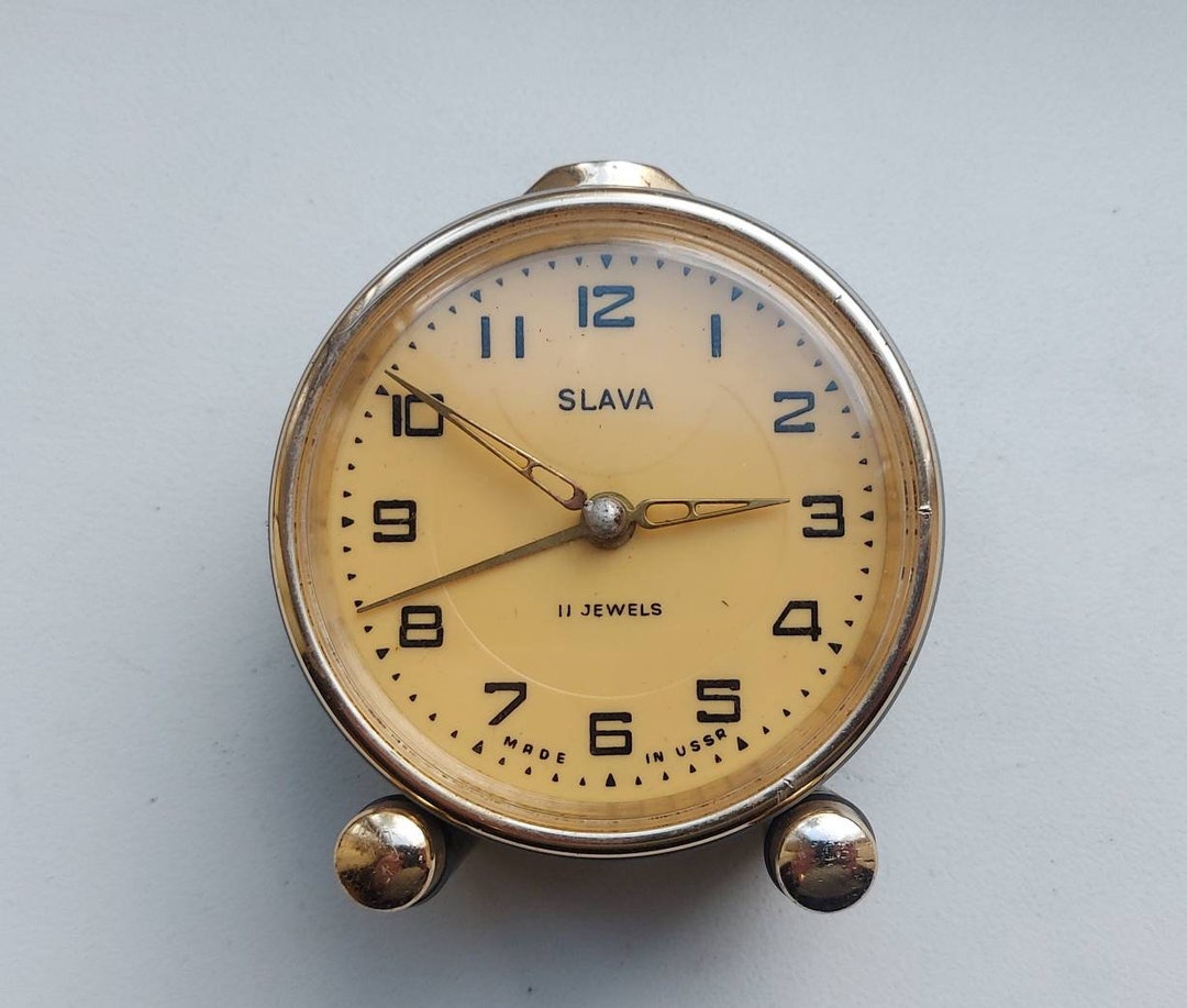 Vintage Ultra Rare Dest Table Clock SLAVA USSR - Etsy