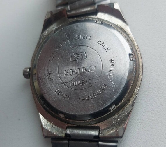 Vintage wristwatch Seiko 5 "Cages" quartz - Gem
