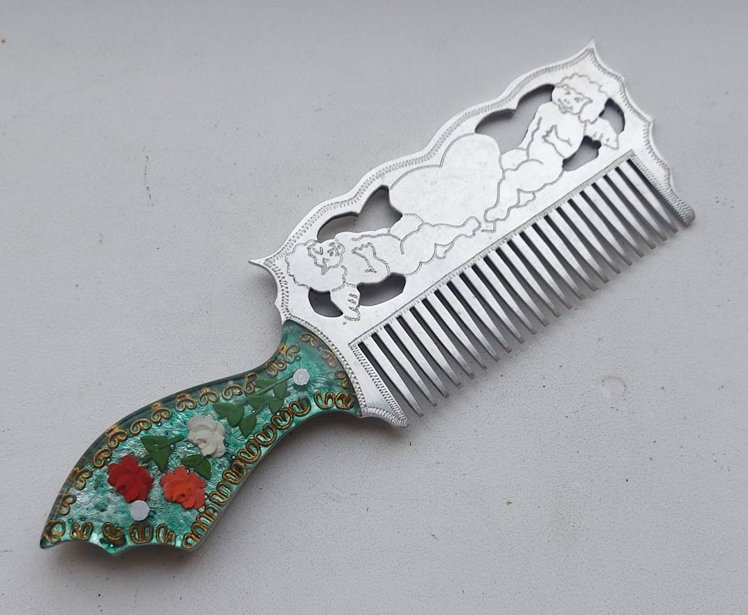 Unique Very Beautiful Handmade Metal Comb - Etsy
