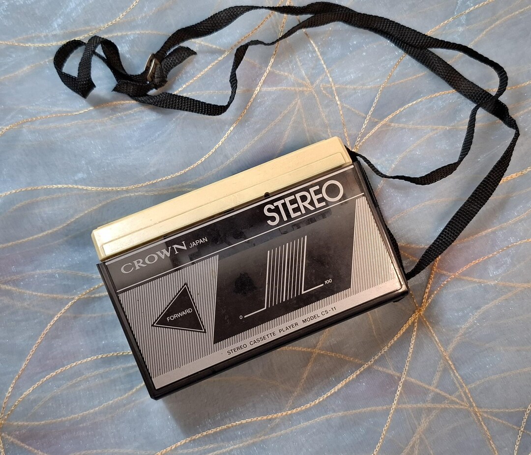 Vintage Cassette Player CROWN CS-11 STEREO - Etsy