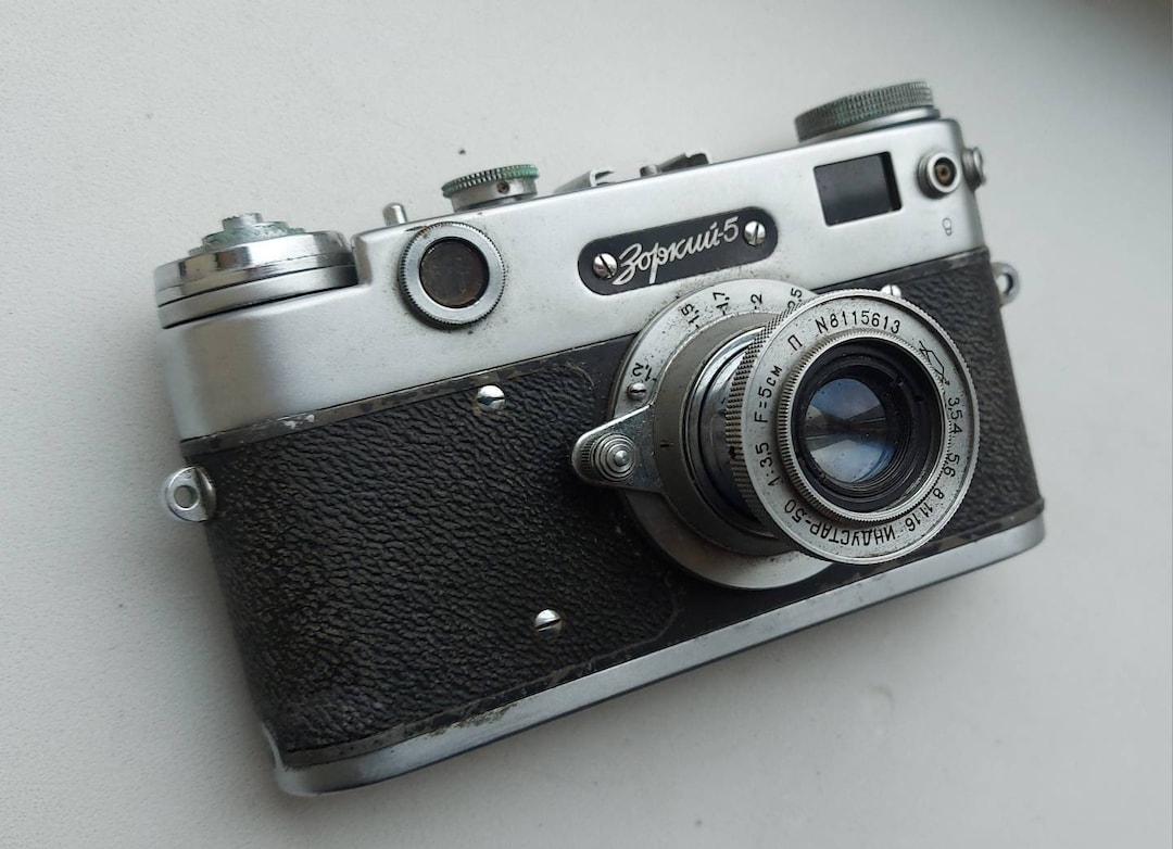Rare Soviet Zorkiy-5 Rangefinder Camera With Lens Industar 50 3.5/50 ...