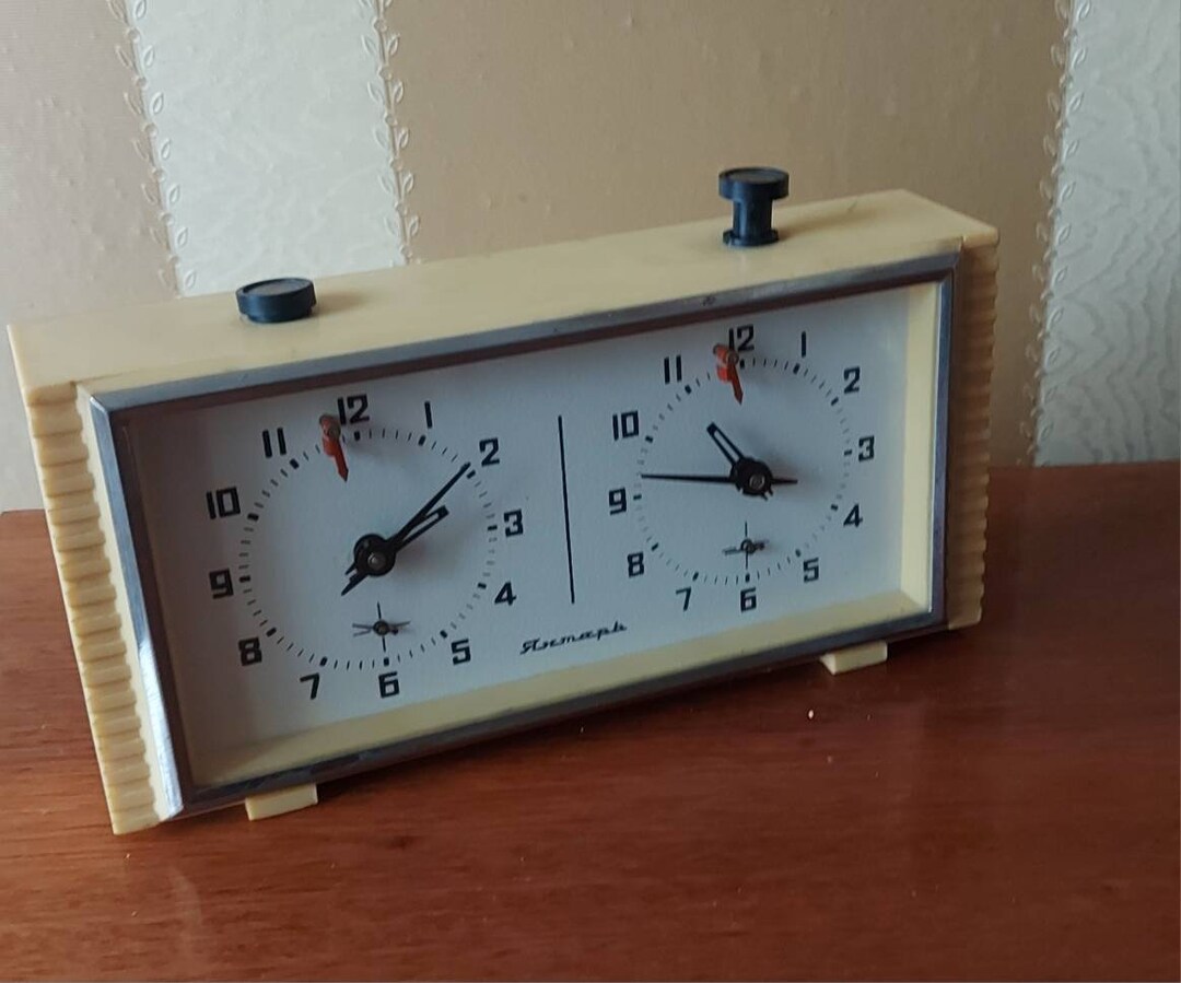 Vintage USSR Soviet Chess Clock Tournament Mechanical Timer Jantar ...