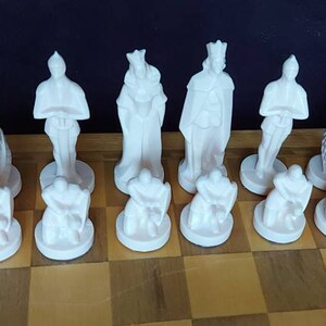 Unique Big Detailed Chess Set in Excellent Condition - Etsy