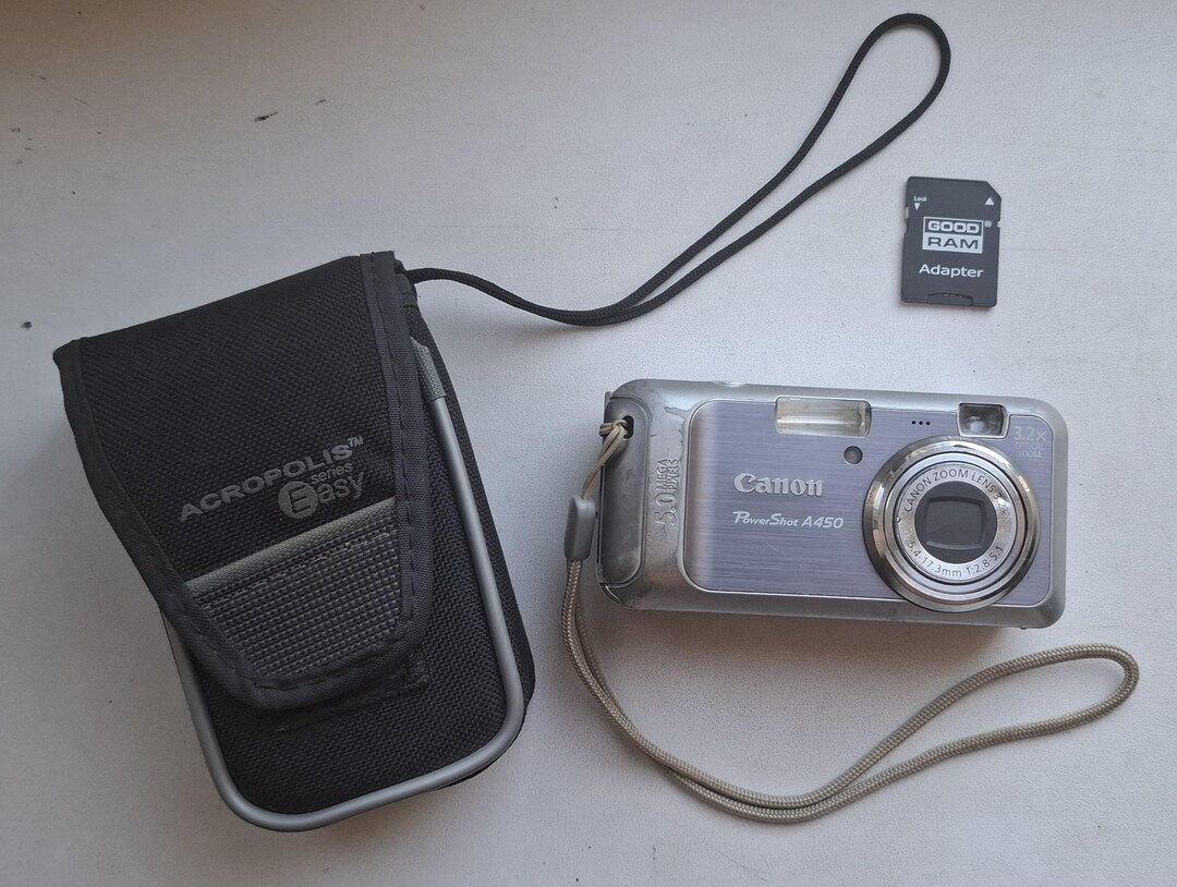 Vintage Canon Powershot A450 5.0 MP Digital Camera Silver/grey - Etsy