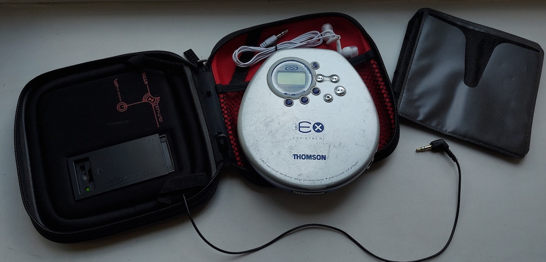 Vintage Set of Portable TDK Stereo Speaker for 12 Cds + Thomson CD ...