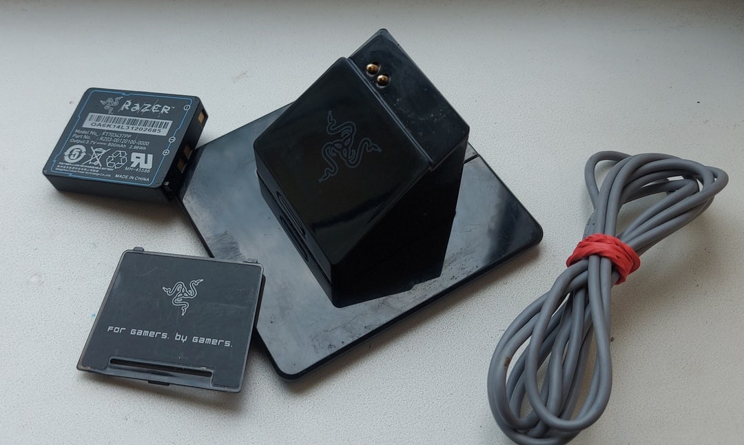 Rare Original Set of RAZER MAMBA Wireless Gaming Mouse Charging Dock ...