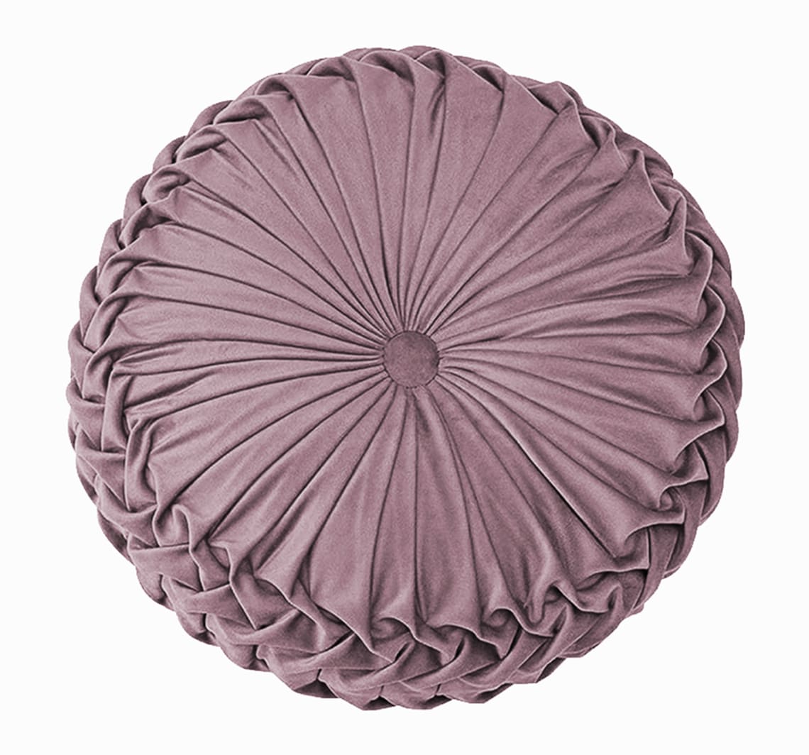Large dolce Round Velvet Pleated Cushion - Etsy