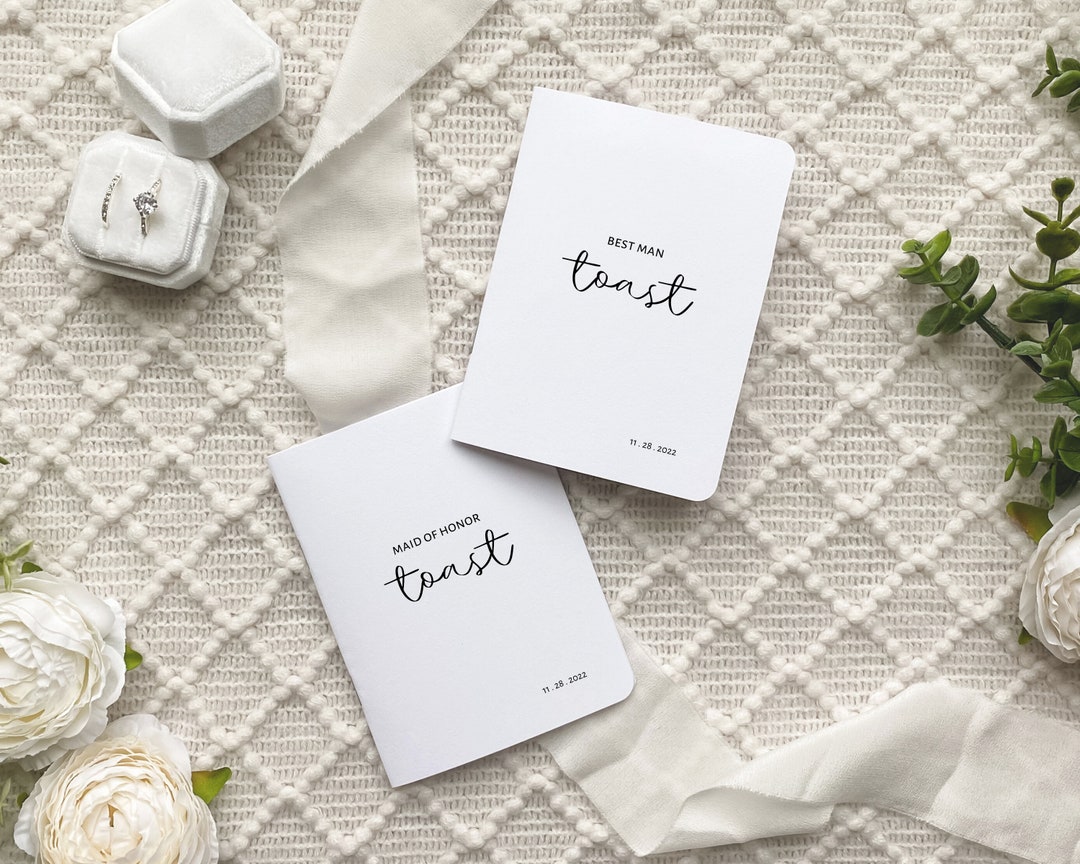 Wedding Toast Books, Speech Book, Wedding Gift - Personalized Gift ...