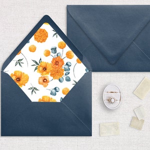 MINDY Envelope Liner, Wedding Invitation A7 Liner, Envelope Included ...