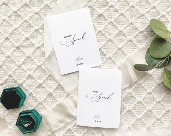 Wedding Toast Books Speech Book Wedding Gift Personalized - Etsy