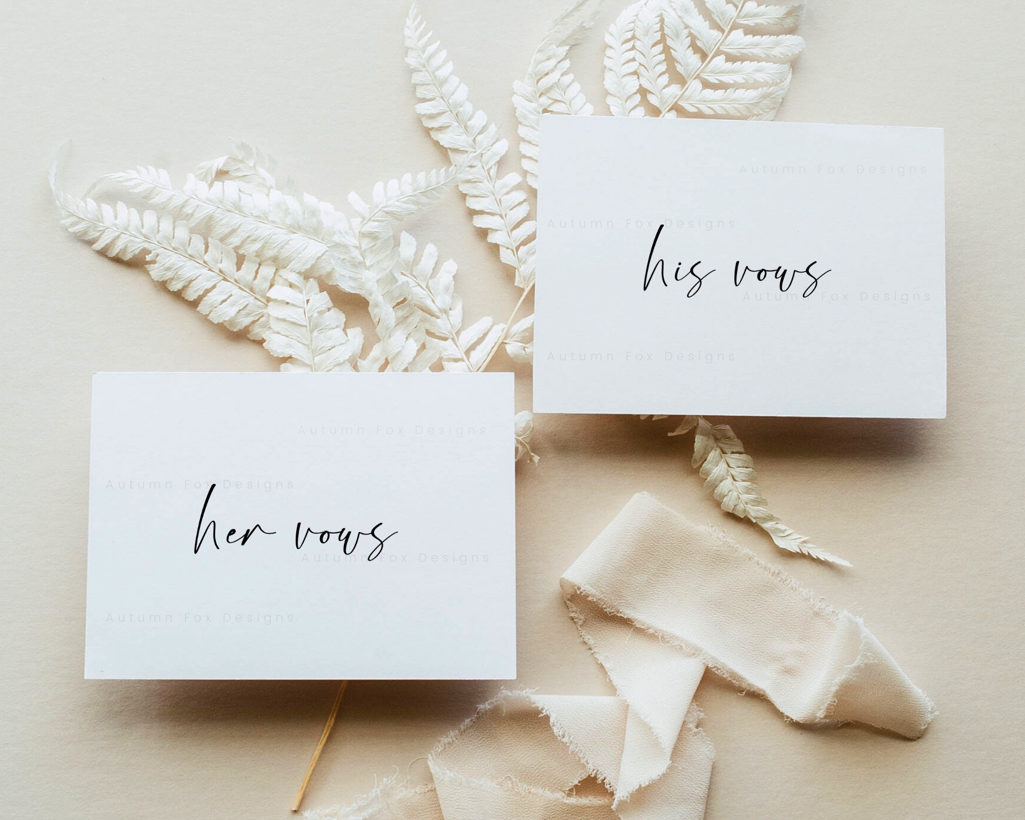 His Vows Her Vows Couples Vow Cards Fiance Bride - Etsy Singapore
