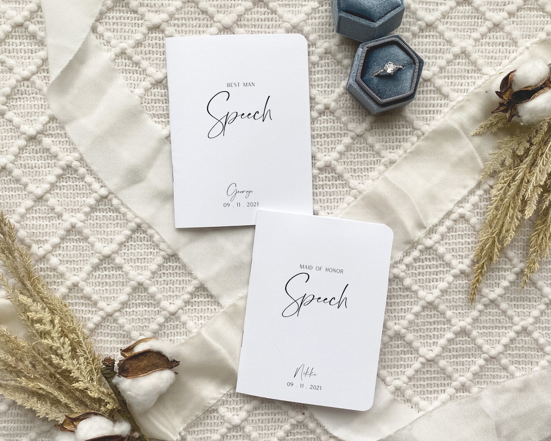 Wedding Toast Books, Speech Book, Wedding Gift - Personalized Gift ...