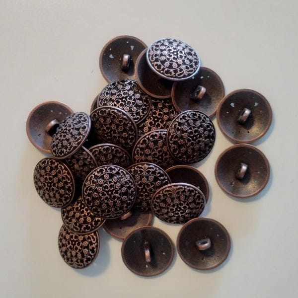 Copper Buttons - Etsy