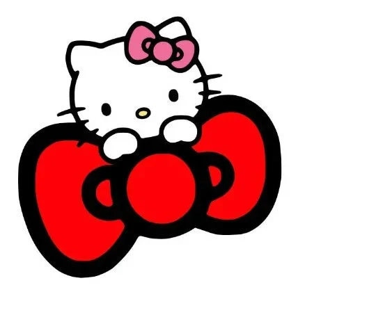 Hello Kitty Red Bow Clipart